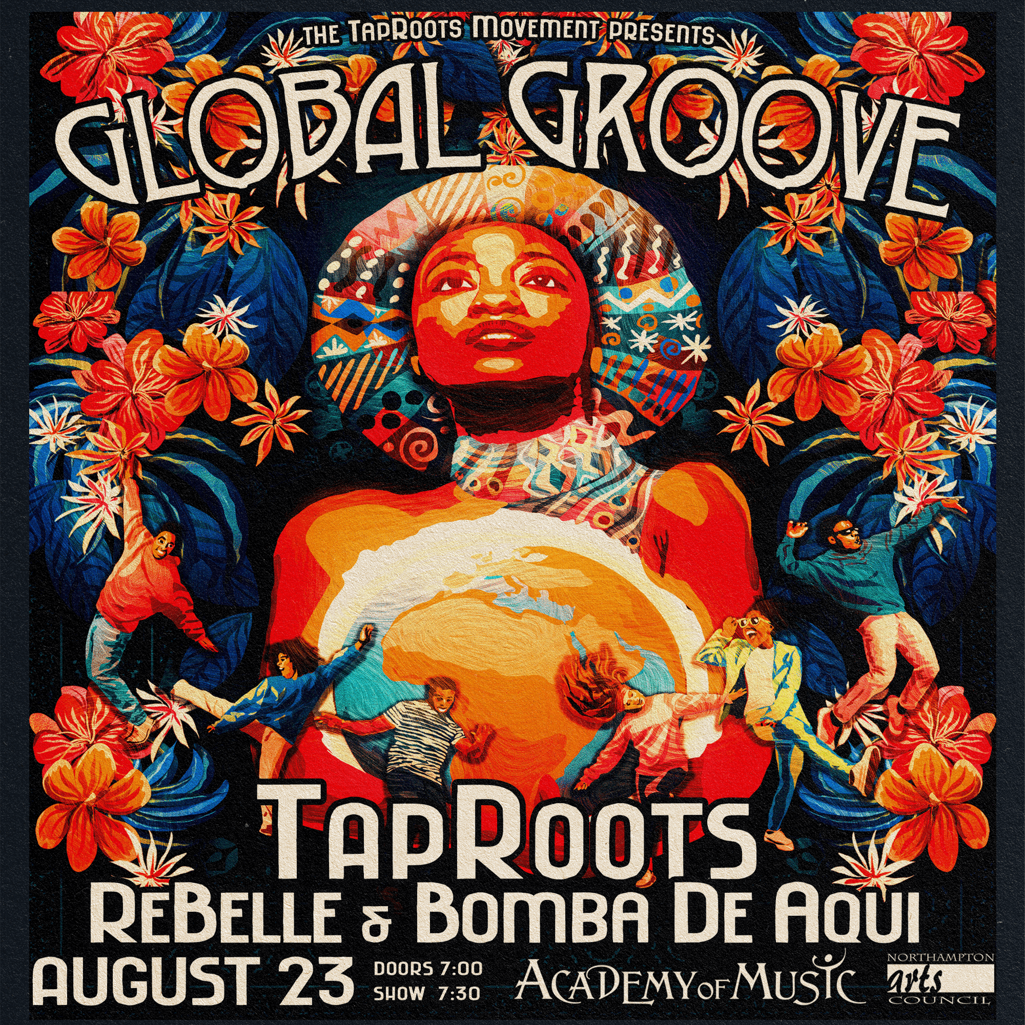 The TapRoots Movement presents Global Groove with TapRoots, ReBelle and Bomba de Aqui | Academy ...